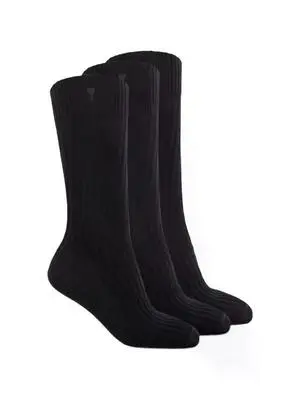 AMI Paris De Coeur Ribbed-knit Socks