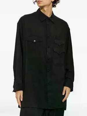 Yohji Yamamoto Button-down Flap-pocket Shirt