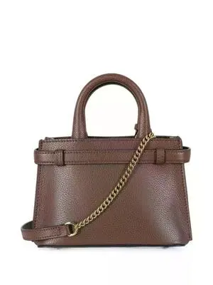 LANCEL Faubourg Belted Grained Handbag - Brown