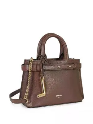 LANCEL Faubourg Belted Grained Handbag - Brown