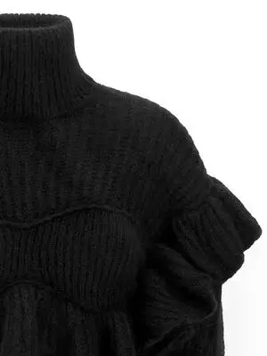 Elisabetta Franchi Knit Sweater With Ruffles