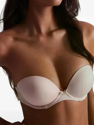 AUBADE Sweetessence Lace-trim Bandeau Bra - Neutrals