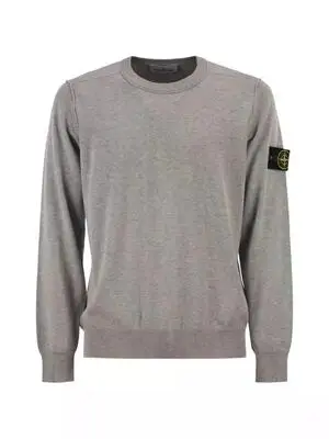Stone Island 5100053 Compass-patch Crew-neck Sweater