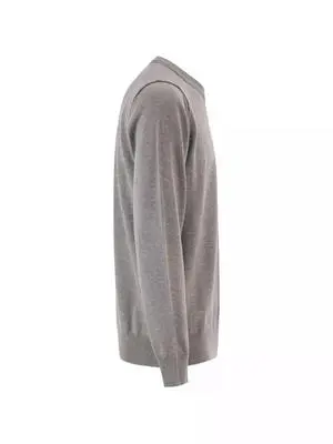 Stone Island 5100053 Compass-patch Crew-neck Sweater