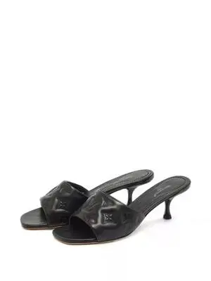 LOUIS VUITTON Neo Revival Monogram Heeled Sandals