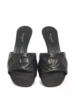 LOUIS VUITTON Neo Revival Monogram Heeled Sandals