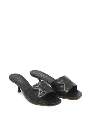 LOUIS VUITTON Neo Revival Monogram Heeled Sandals