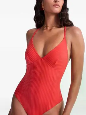 AUBADE Sun Pop Ribbed-knit Swimsuit