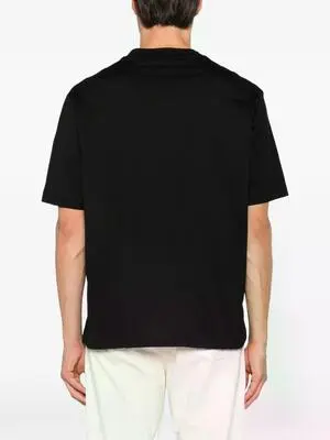 LOW BRAND Striped-insert T-shirt