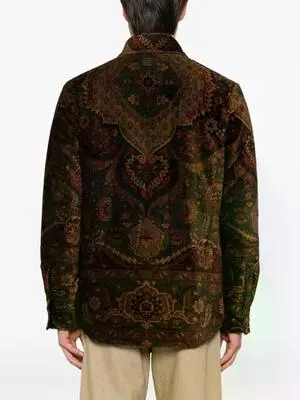 Etro Paisley-print Corduroy Padded Jacket
