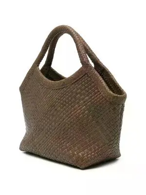 IBELIV Medium Pure Woven-leather Tote Bag