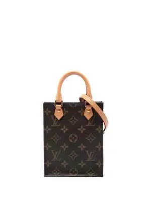 LOUIS VUITTON 2020 Monogram Petit Sac Plat Satchel