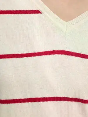 LEVI'S Petal Striped V-neck Sweater