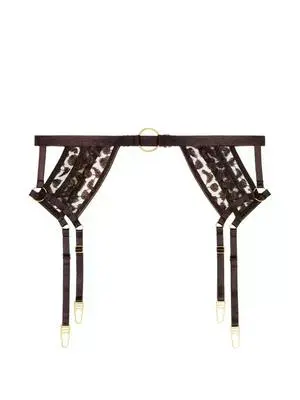 AUBADE Crazy In Love Suspender Belt - Brown