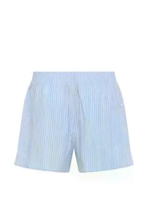 AMI Paris Striped Cotton Shorts