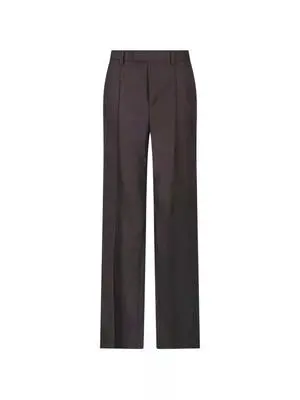NILI LOTAN Herringbone Virgin Wool Trousers