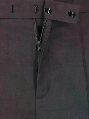 NILI LOTAN Herringbone Virgin Wool Trousers
