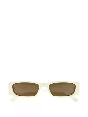 Saint Laurent Sl 942 Rectangle-frame Sunglasses - Neutrals