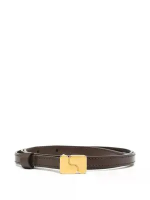 Soeur Logo-buckle Leather Belt - Brown