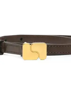 Soeur Logo-buckle Leather Belt
