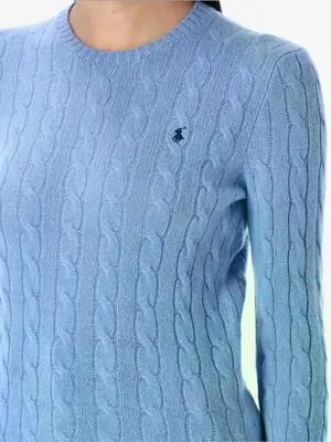 Polo Ralph Lauren Cable-knit Embroidered-logo Sweater