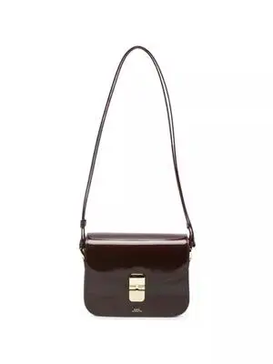 A.p.c. Small Grace Patent-leather Shoulder Bag