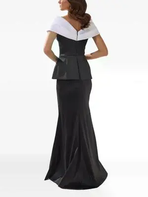 SILK LOVE & LACE Tamara Peplum-waist Gown