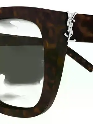 Saint Laurent Sl M176 Tortoiseshell-effect Square-frame Sunglasses
