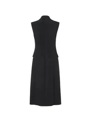Fendi Double-breasted Sleeveless Midi Dress