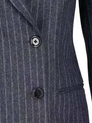 LARDINI Pinstripe Double-breasted Blazer