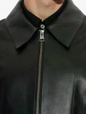 AMI Paris Lamb Leather Zipped Jacket