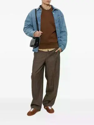 AMI Paris Cotton Overshirt With De Coeur