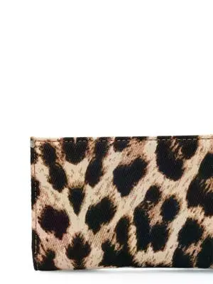 Lola Casademunt Leopard-print Logo-plaque Wallet