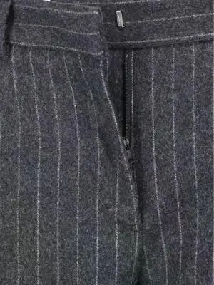 LARDINI Pinstripe-print Pleated Trousers