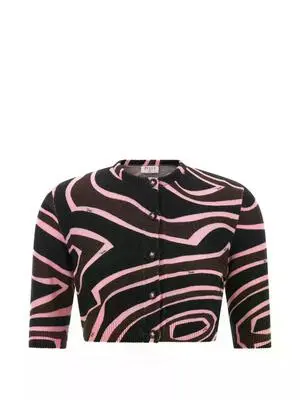 Emilio Pucci Onde Cropped Cardigan