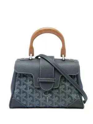 Goyard 2019 Mini Goyardine Saigon Souple Satchel - Grey