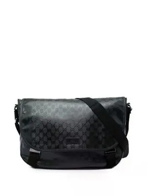 Gucci 2016-2026 Gg Imprime Messenger Bag Crossbody Bag - Black
