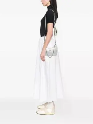Prada 2019-2026 Tessuto Re-edition 2005 Satchel - White