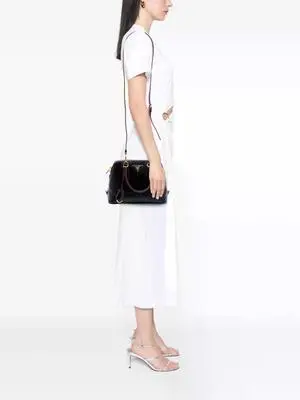 Prada 2010-2026 Small Saffiano Vernice Promenade Satchel