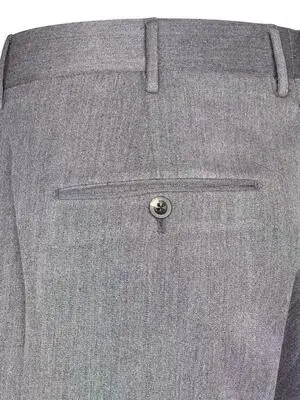 CELLAR DOOR Pressed-crease Straight-leg Trousers - Grey