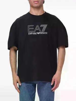 EA7 Logo-print T-shirt - Black