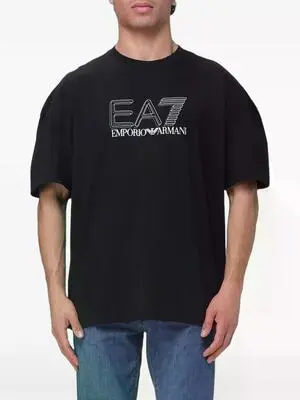 EA7 Logo-print T-shirt - Black