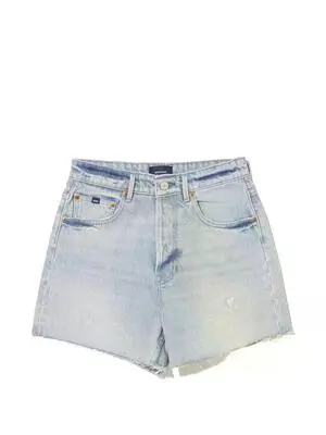Denham Rini Frayed Denim Shorts