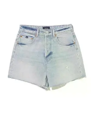 Denham Rini Frayed Denim Shorts