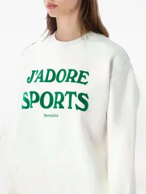 Sporty & Rich Jadore Flocked Sweatshirt