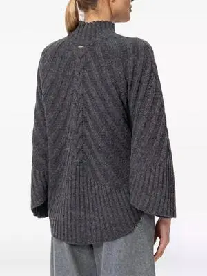 TWINSET Cable-knit High-neck Sweater