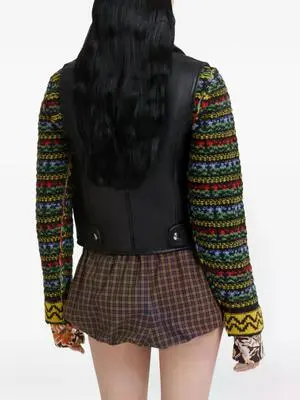 Marni Leather Zip-through Vest - Black