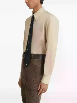 Marni Beige Poplin Shirt With Tailored Cut