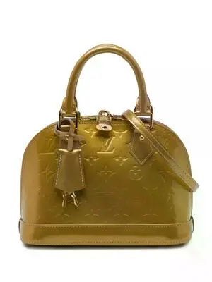 LOUIS VUITTON 2012 Monogram Vernis Alma Bb Satchel - Brown