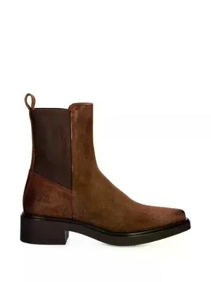 SUMMERY COPENHAGEN Suede Chelsea Boots - Brown